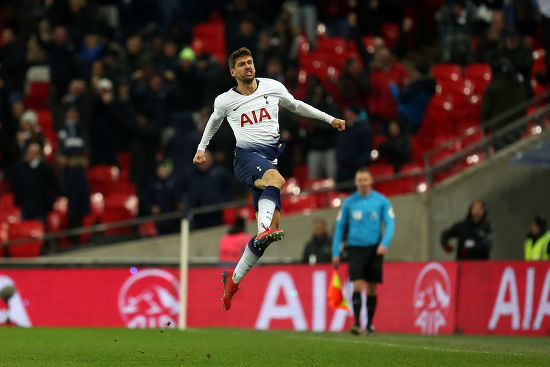 Fernando Llorente Tottenham Hotspur Celebrates Scoring Editorial Stock ...