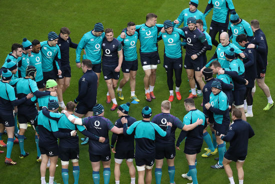 Ireland Team Huddle During Training Editorial Stock Photo - Stock Image ...