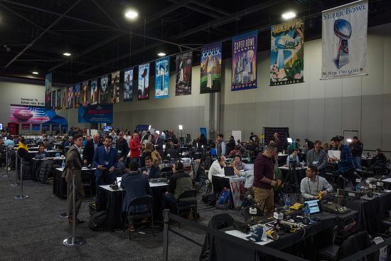Very Busy Radio Row Superbowl Media Editorial Stock Photo - Stock Image ...