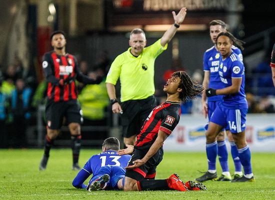Nathan Ake Bournemouth Reacts Referee John Editorial Stock Photo ...