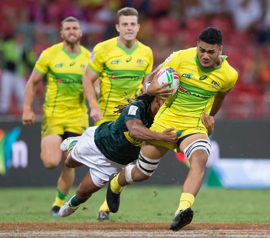 Jeral Skelton Australia Tackled During Sydney Editorial Stock Photo ...