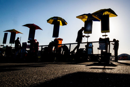 Bookmakers Set Their Stalls Before Racing - Foto de stock de contenido ...