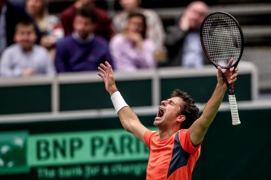 Robin Haase Netherlands Celebrates After Winning Editorial Stock Photo ...