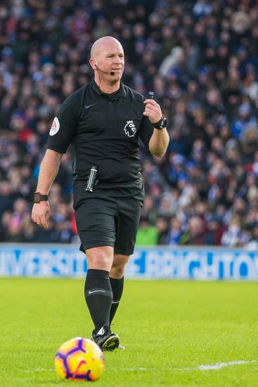 Simon Hooper Referee During Premier League Editorial Stock Photo ...