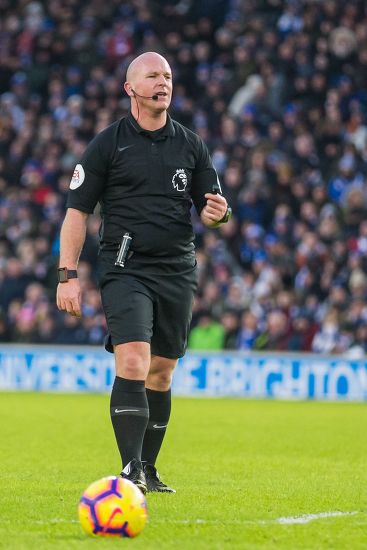 Simon Hooper Referee During Premier League Editorial Stock Photo ...