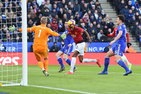 Marcus Rashford Manchester United Heads Towards Editorial Stock Photo ...