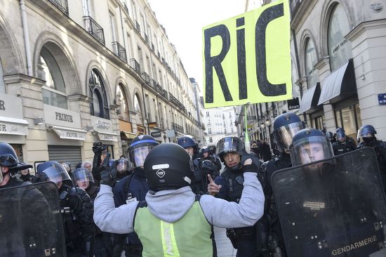 Protester Holds Placard Reading Ric Acronym Editorial Stock Photo ...