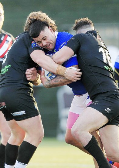 Londons Eddie Battle Matt Gee Tackle Editorial Stock Photo - Stock ...