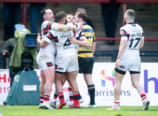 Toronto Celebrate Matty Russells Try Against Editorial Stock Photo ...