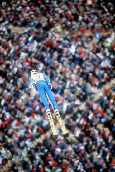 Finnish Ski Jumper Matti Nykanen Jumping Editorial Stock Photo - Stock ...