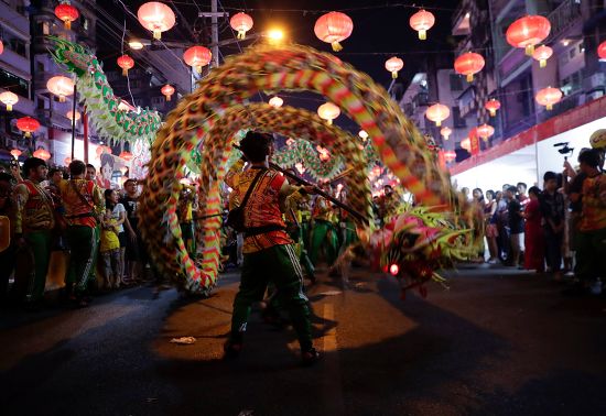 Dragon Dancers Perform During Celebration On Editorial Stock Photo ...