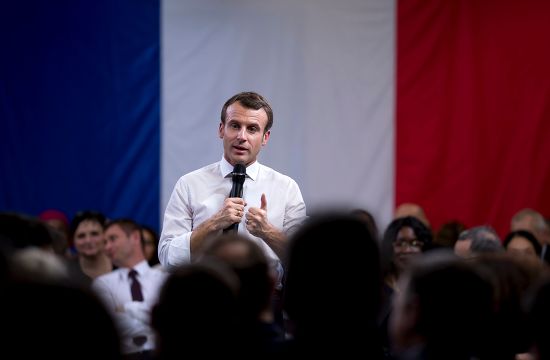 French President Emmanuel Macron Speaks During Editorial Stock Photo ...