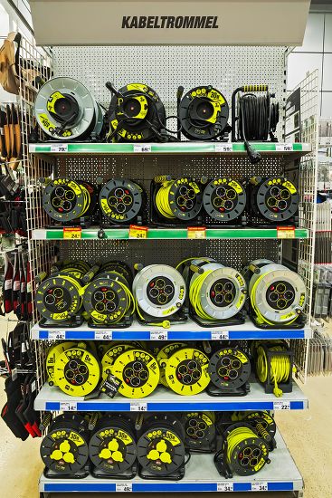 Cable Drums Hardware Store Germany Editorial Stock Photo - Stock Image ...