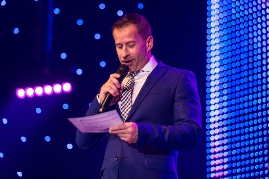 Swiss Pop Singer Presenter Leonard Live Editorial Stock Photo - Stock ...