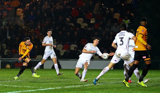 Robbie Willmott Newport County Scores Goal Editorial Stock Photo ...