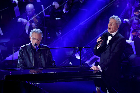 Andrea Bocelli Claudio Baglioni Editorial Stock Photo - Stock Image ...