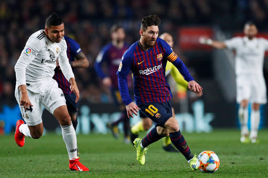 Casemiro Real Lionel Messi Barcelona Editorial Stock Photo - Stock ...