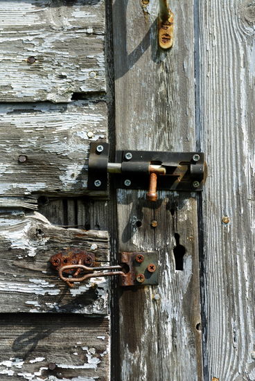 Old Rusty Broken Lock On Shed Editorial Stock Photo - Stock Image ...