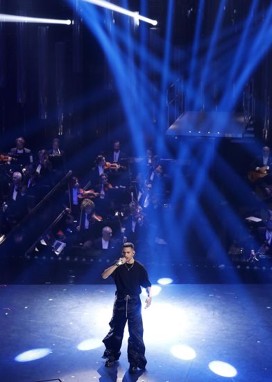 Italian Singer Mahmood Performs On Stage Editorial Stock Photo - Stock ...