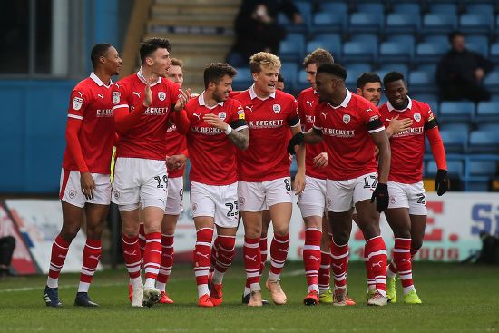 Barnsley Players Congratulate Kieffer Moore After Editorial Stock Photo ...