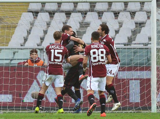 Torino Players Celebrate After Goalkeeper Salvatore Editorial Stock ...