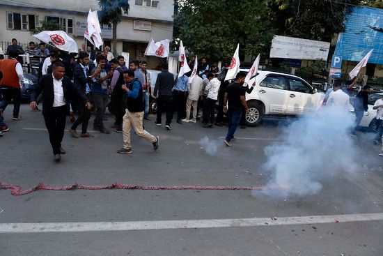 Activists All Assam Students Union Aasu Editorial Stock Photo - Stock ...