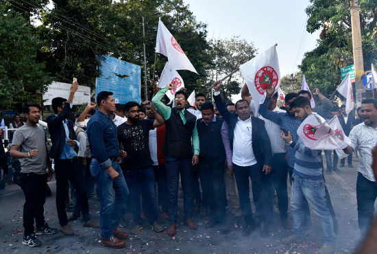 Activists All Assam Students Union Aasu Editorial Stock Photo - Stock ...