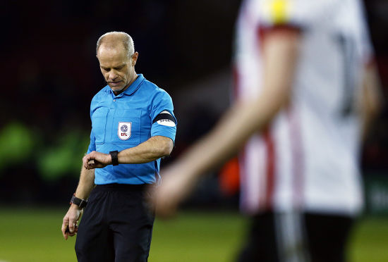 Referee Mr Andy Woolmer Looks His Editorial Stock Photo - Stock Image ...