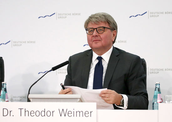 Deutsche Boerse Ag Ceo Theodor Weimer Editorial Stock Photo - Stock ...