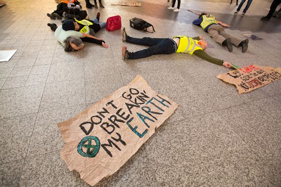 Members Extinction Rebellion Stage Diein Westfield Editorial Stock ...