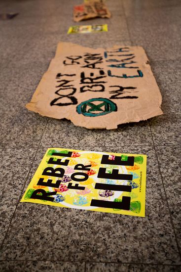 Members Extinction Rebellion Stage Diein Westfield Editorial Stock ...