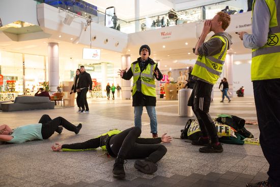 Members Extinction Rebellion Stage Diein Westfield Editorial Stock ...