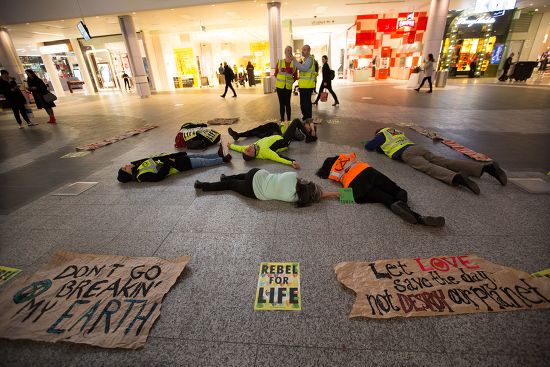 Members Extinction Rebellion Stage Diein Westfield Editorial Stock ...