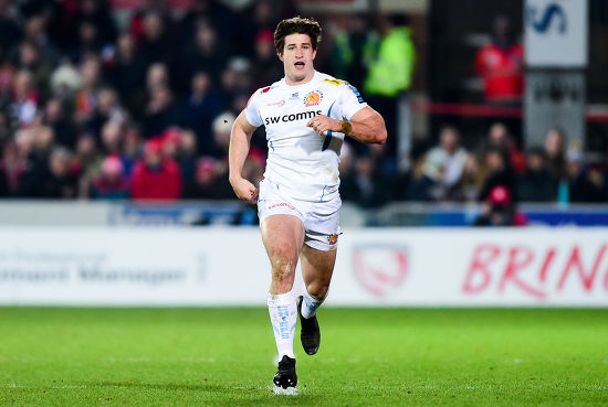 Tom Hendrickson Exeter Chiefs Mandatory Byline Editorial Stock Photo ...
