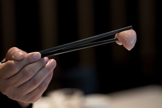 Posed Photograph Shows Man Using Chopsticks Editorial Stock Photo ...