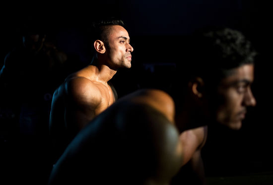 International Bodybuilders Prepare Backstage During Prequalify ...