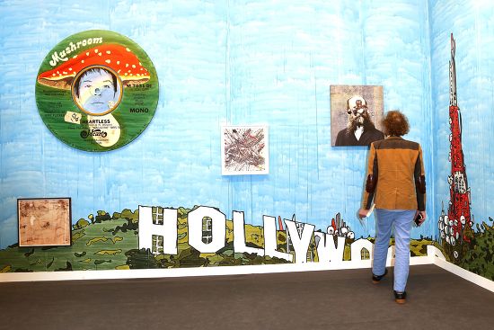 Local Artist Dave Muller Busy Painting Editorial Stock Photo - Stock ...