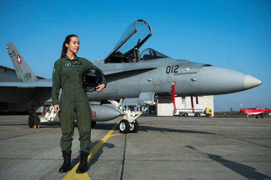 Fanny Chollet First Female Fighter Pilot Editorial Stock Photo - Stock ...