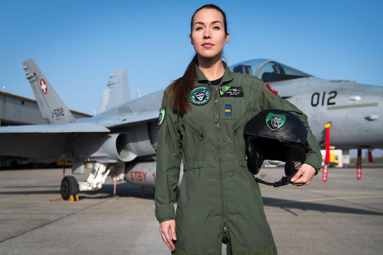 Fanny Chollet First Female Fighter Pilot Redaktionelles Stockfoto ...