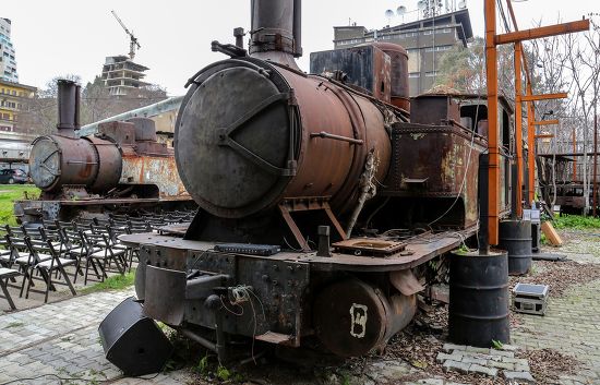 Rusted Locomotive Deserted Train Station Mar Editorial Stock Photo ...
