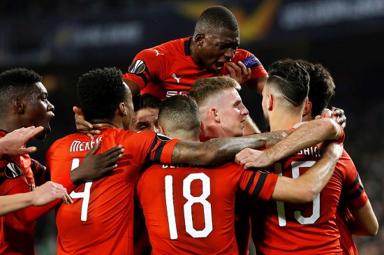 Rennes Players Celebrate Their 10 Lead Editorial Stock Photo - Stock ...