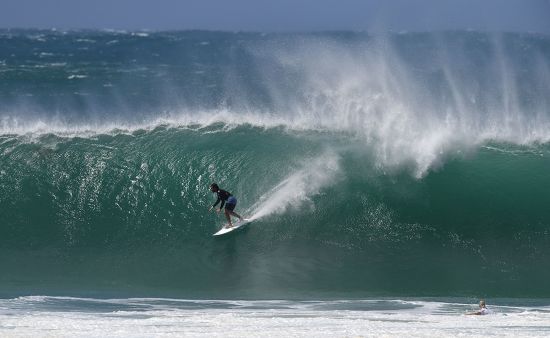 Surfer Seen Riding Wave Kirra On Editorial Stock Photo - Stock Image ...