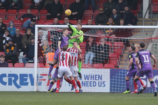 Scott Flinders Clears Punch During Efl Editorial Stock Photo - Stock ...