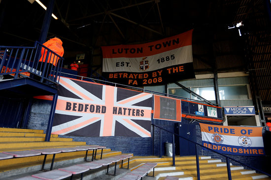 Flags Banners Luton Ground Editorial Stock Photo - Stock Image ...