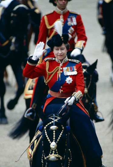 Queen Elizabeth Ii British Military Dress Editorial Stock Photo - Stock ...