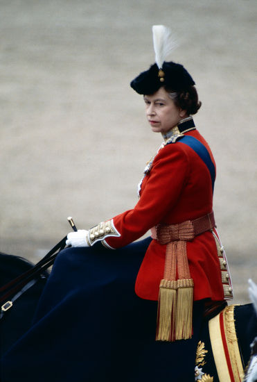 Queen Elizabeth Ii British Military Dress Editorial Stock Photo - Stock ...