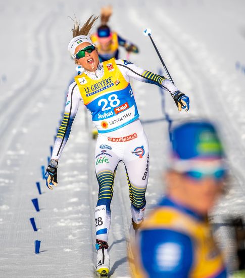 Frida Karlsson Sweden Crosses Finish Line Editorial Stock Photo - Stock ...