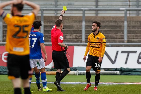 Referee Ross Joyce Shows Josh Sheehan Editorial Stock Photo - Stock ...