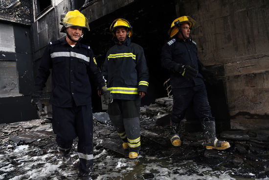 Rescuers Work Scene Fire Train Station Editorial Stock Photo - Stock ...