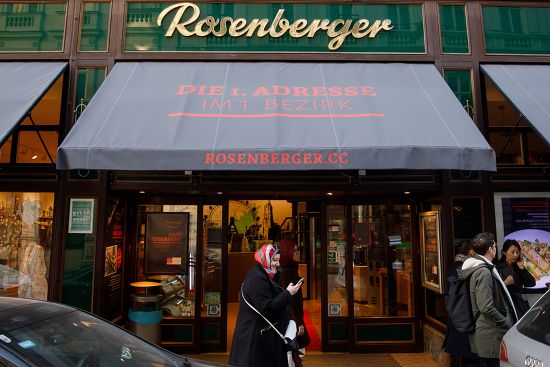 Exterior View Rosenberger Restaurant Vienna Austria Editorial Stock ...